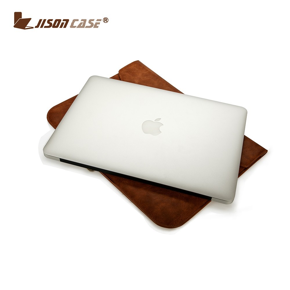 Husa piele microfibra tip plic, inchidere magnetica, MacBook Air / Pro ...