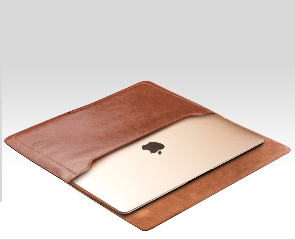 Husa piele naturala, tip plic, inchidere magnetica - Apple Macbook Air ...