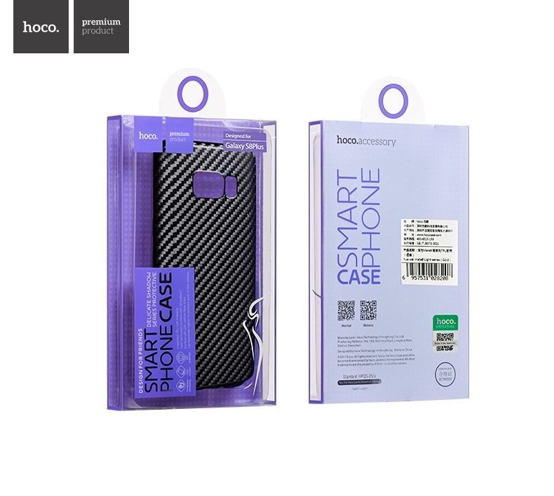Husa slim din TPU, aspect fibra de carbon, back cover, Samsung Galaxy ...